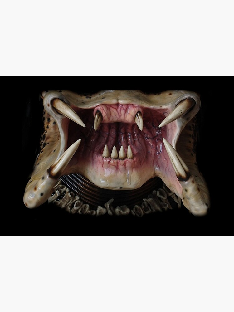 "Alien Predator Mouth Mask" Sticker for Sale by RyanPowlowski | Redbubble