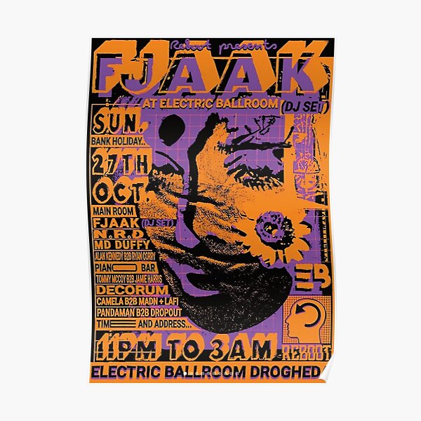 "FJAAK Rave classic poster " Poster for Sale by brianisingerlin | Redbubble