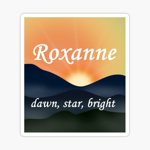 "Roxanne" Sticker for Sale by Lumitoons | Redbubble
