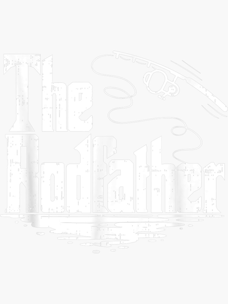"Funny Fishing Gift | The Rodfather" Sticker for Sale by MengiGuiying ...