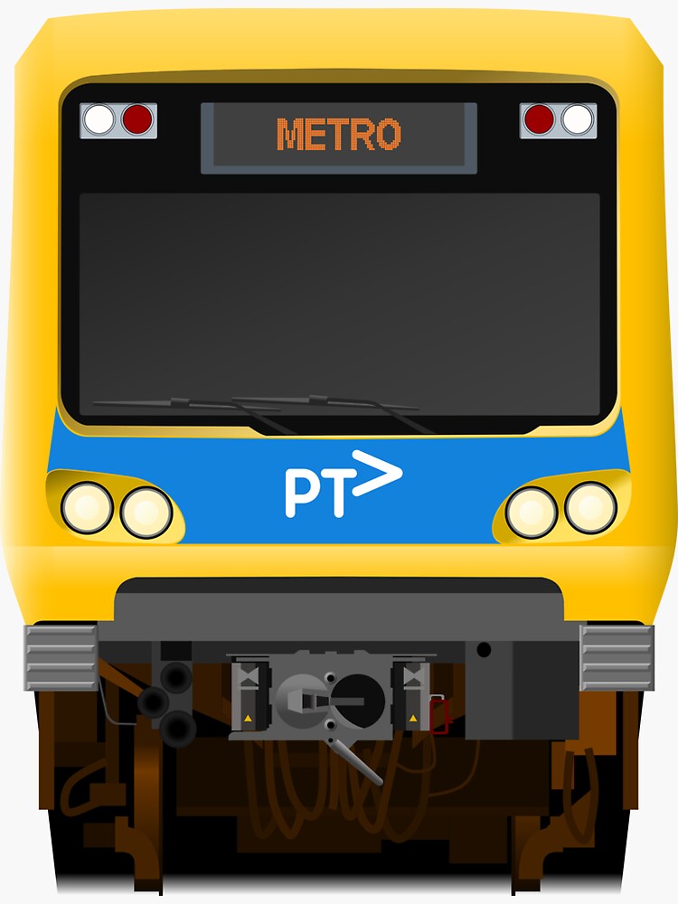 "X'Trapolis Metro Trains Melbourne Front" Sticker for Sale by WhiteW0LF ...