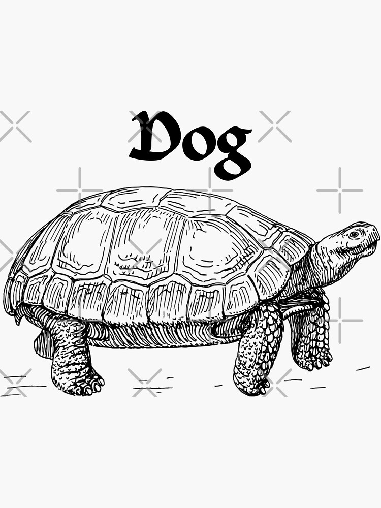 "Behold Dog Turtle, Elden Artwork Rings meme" Sticker for Sale by ...