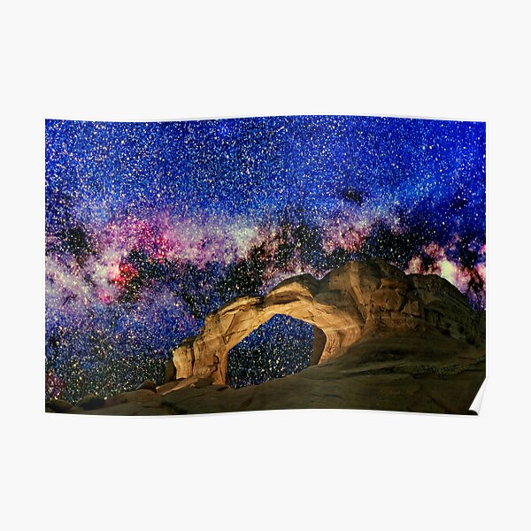 "Broken Arch Night Sky Design" Poster for Sale by ArtOLena | Redbubble