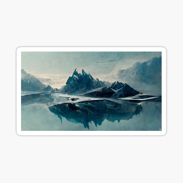 "Icelands" Sticker for Sale by RicoInStudios | Redbubble