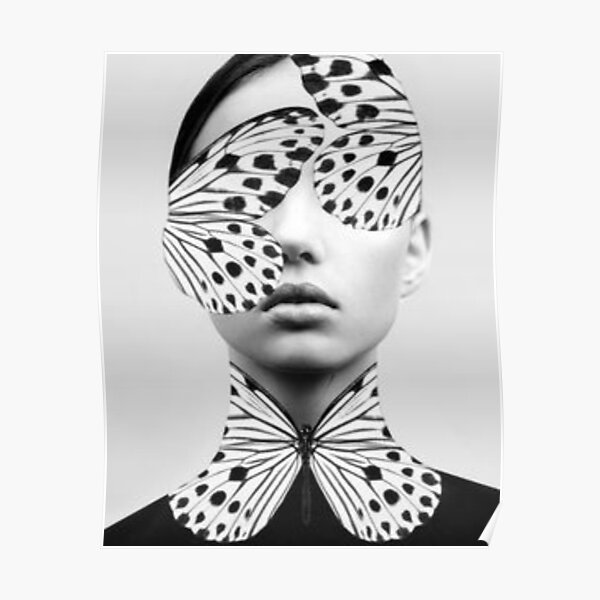 "b/w model facepaint" Poster for Sale by Jamirstore | Redbubble