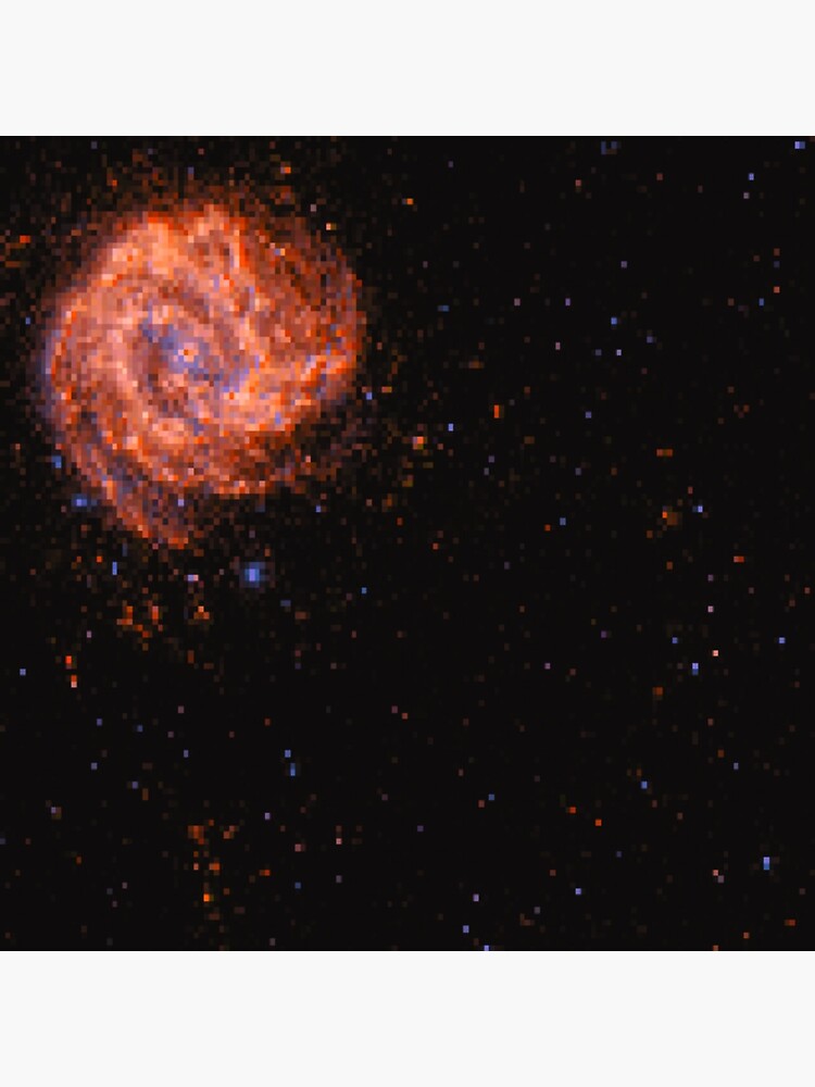 "16-Bit Pixel Art Galaxy M83 in Orange" Art Print for Sale by ...