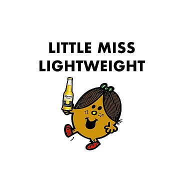 "Little Miss Lightweight" Sticker for Sale by olivia-777 | Redbubble