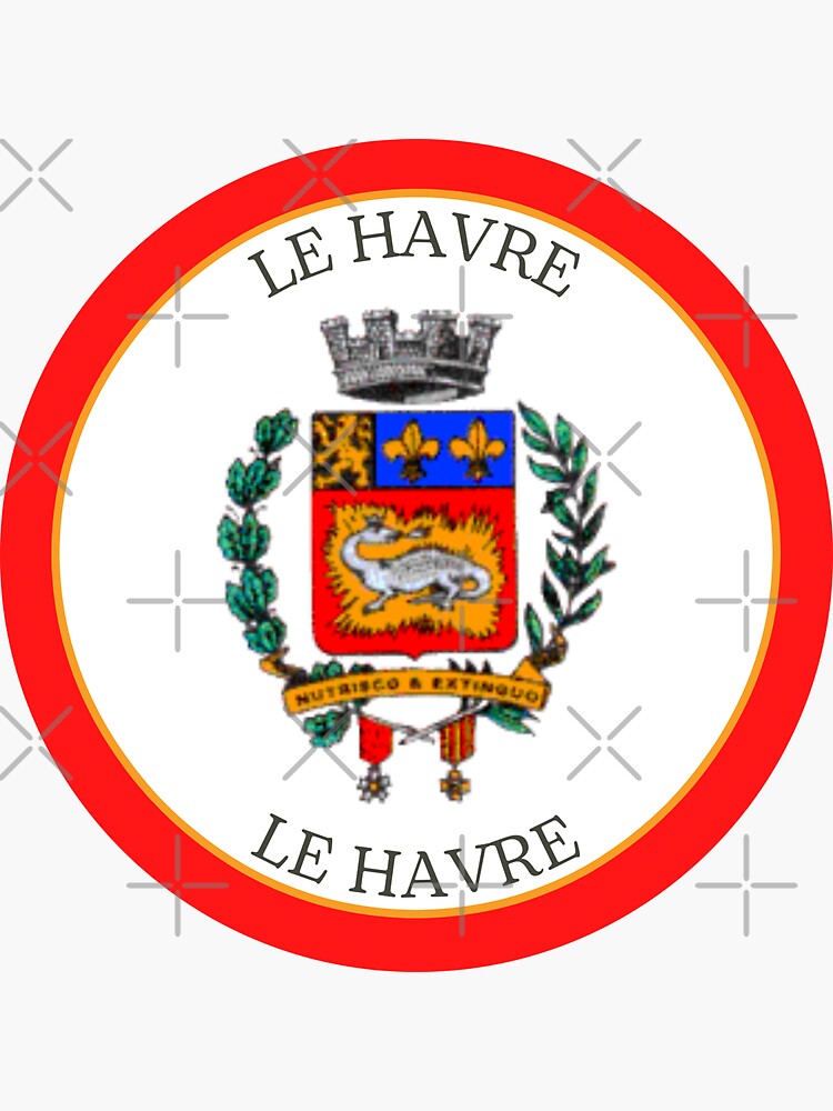 "City of Le Havre France" Sticker for Sale by FedSherDesign | Redbubble