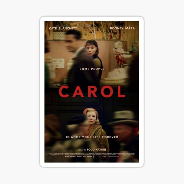 "Carol (2015) " Sticker for Sale by howardgalan | Redbubble