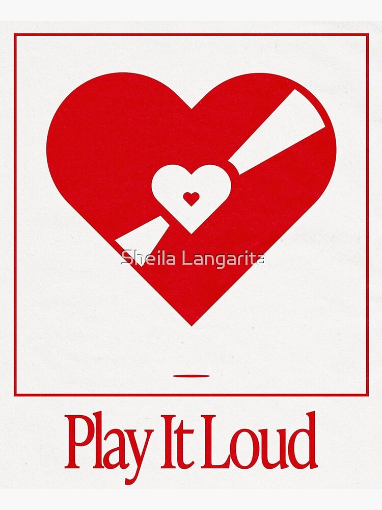 "Play it loud" Sticker by sheilalangarita | Redbubble