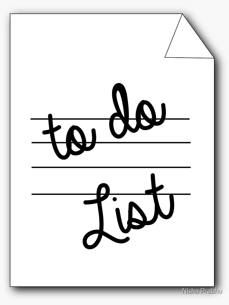 "To do list post it note" Sticker for Sale by nishaprabhu | Redbubble