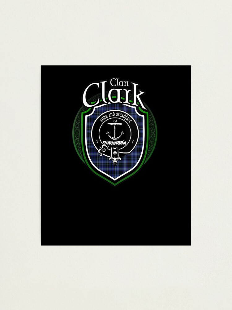 Lámina fotográfica «Cresta del clan Clark para mujer _ Insignia del ...