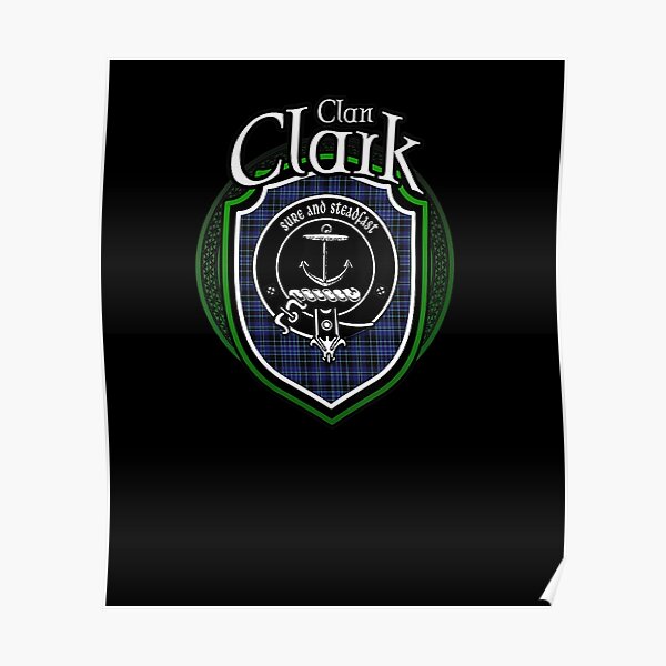 Póster «Cresta del clan Clark para mujer _ Insignia del escudo de la ...