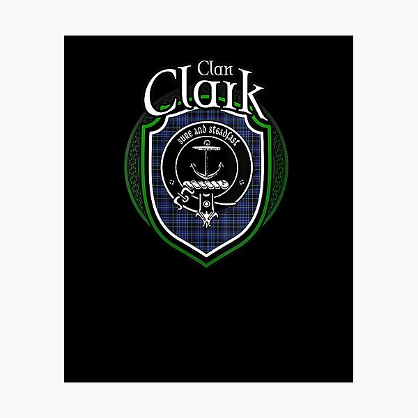 Lámina fotográfica «Cresta del clan Clark para mujer _ Insignia del ...