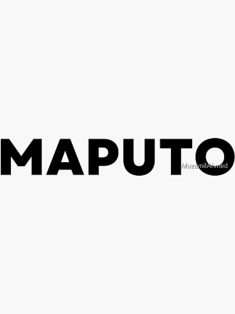 "Maputo Capital City Of Mozambique" Sticker for Sale by MuzamilAhmed | Redbubble