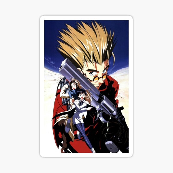 "Trigun Characters" Sticker for Sale by wunschgina | Redbubble