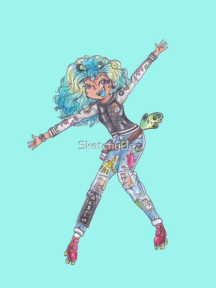 "Silly Alien Girl OC" by SketchyDez | Redbubble