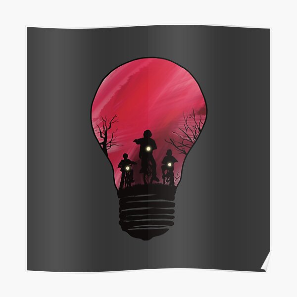 "Stranger Things Lightbulb" Poster for Sale by ArtWithArchie | Redbubble