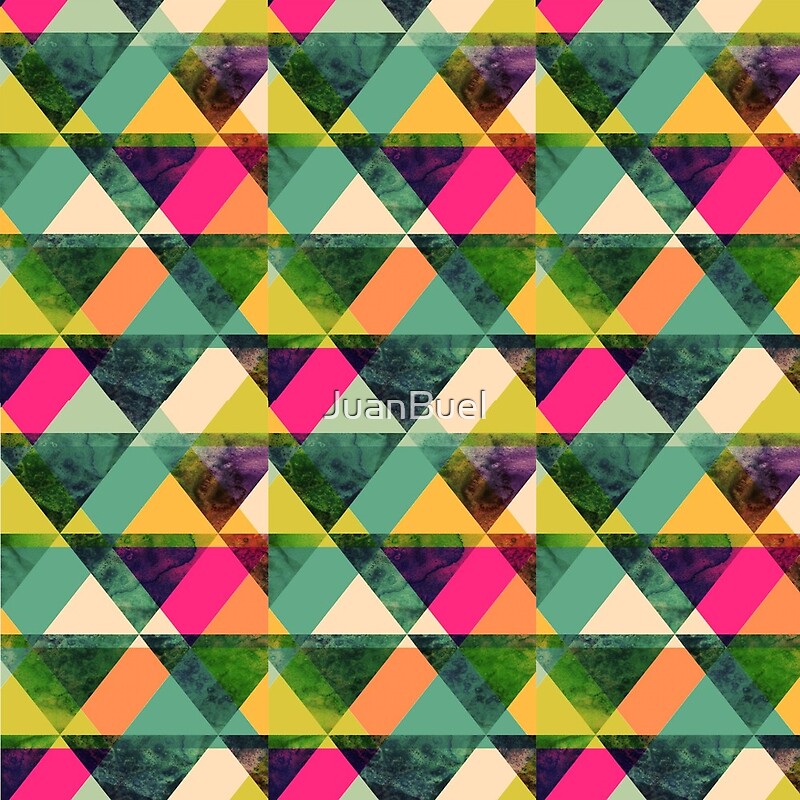 "Colorful Triangles" by JuanBuel | Redbubble