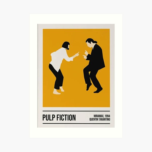 "Dancing. Pulp-Fiction" Art Print for Sale by rodneybaxter | Redbubble