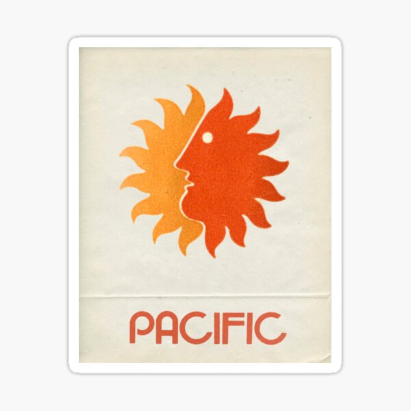 "pacific" Sticker for Sale by sheilalangarita | Redbubble
