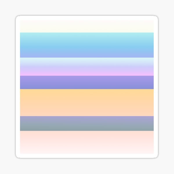 "Preppy color palette striped | pastel preppy" Sticker for Sale by ...
