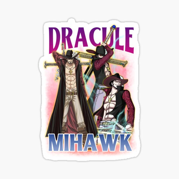 "Bootleg Anime - Dracule Mihawk - One Piece" Sticker for Sale by ...