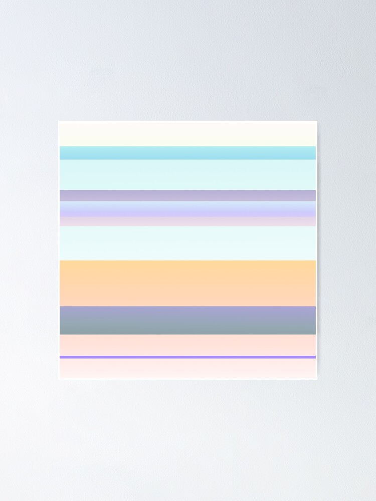 "Preppy color palette striped | pastel preppy" Poster for Sale by lausn ...