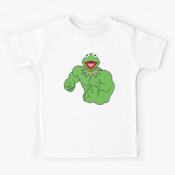 "Kermit The Muscle Frog" Kids T-Shirt for Sale by impossibleARTbg ...