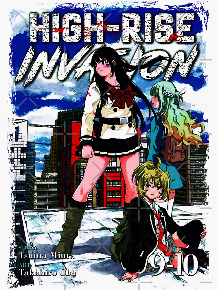 "For Men Women Kuon Shinzaki high rise invasion 5" Sticker for Sale by ...