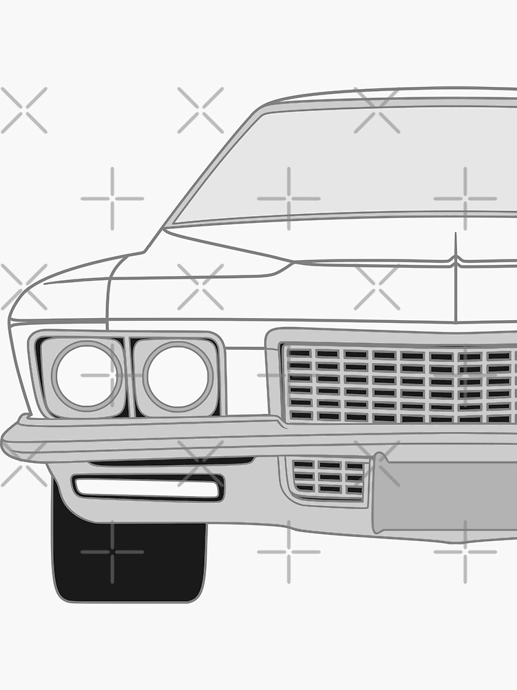 "Buick Riviera 1971-1973 third generation colored" Sticker for Sale by ...