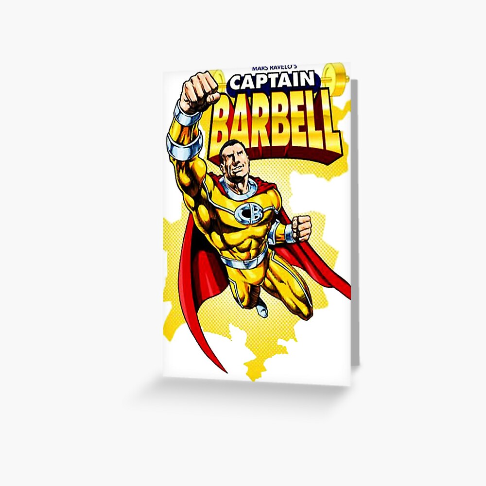 "Captain Barbell" Greeting Card by chrisbolante | Redbubble