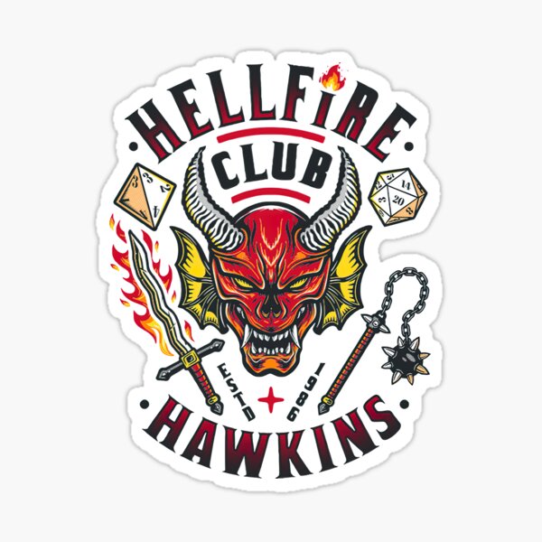"Hellfire Club Stranger Things" Sticker for Sale by Butimblinding ...