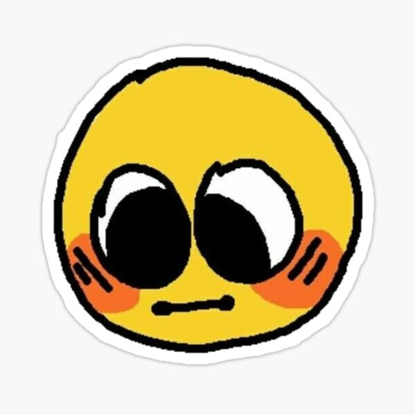 "Flustered" Sticker for Sale by DabestMemeLord | Redbubble