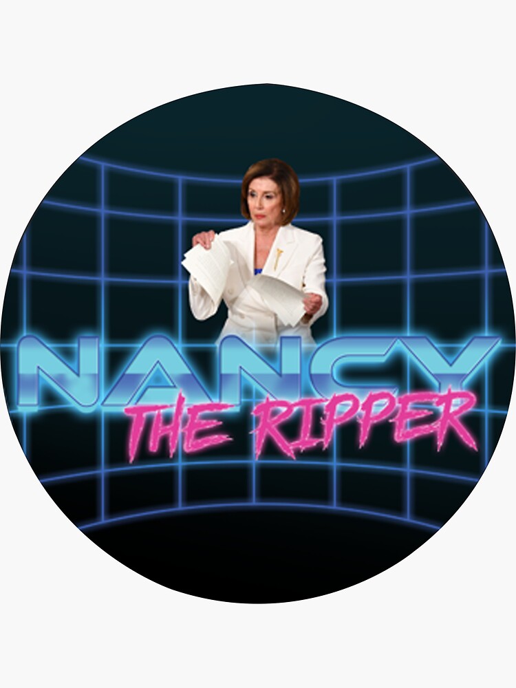 "NANCY THE RIPPER BLUE NEON Shirt" Sticker for Sale by CarlotaDelvalle ...