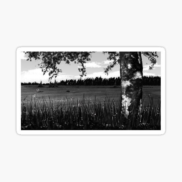 "Country Field" Sticker for Sale by NuclearJackal | Redbubble