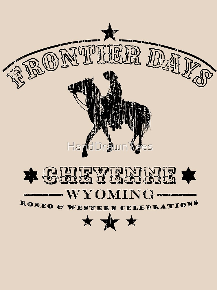"Frontier Days Rodeo" T-shirt for Sale by HandDrawnTees | Redbubble ...