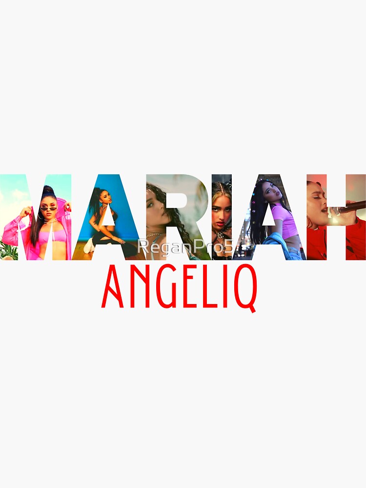 "mariah angeliq t shirt | sticker" Sticker for Sale by ReganPro5 ...