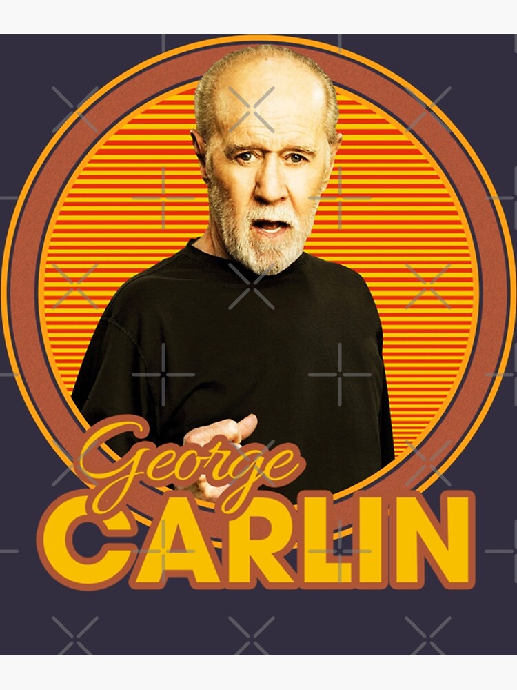 "Green George Carlin 70s Aesthetic Style Fan Art" Poster for Sale by ...