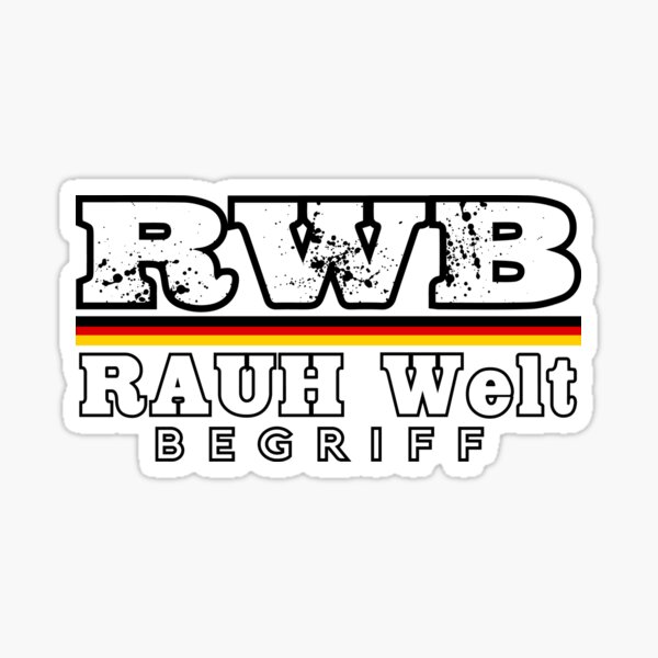 "GERMAN RWB" Sticker for Sale by melsmoon | Redbubble