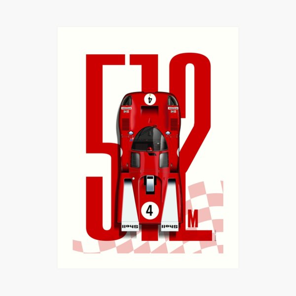 "Ferrari 512M Kyalami Top Tribute" Art Print for Sale by theodordecker ...