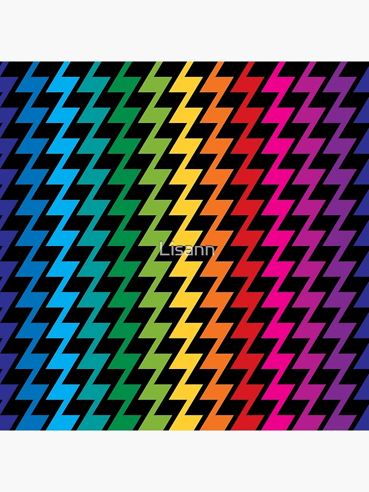 "Rainbow Zigzag" Poster for Sale by Lisann | Redbubble