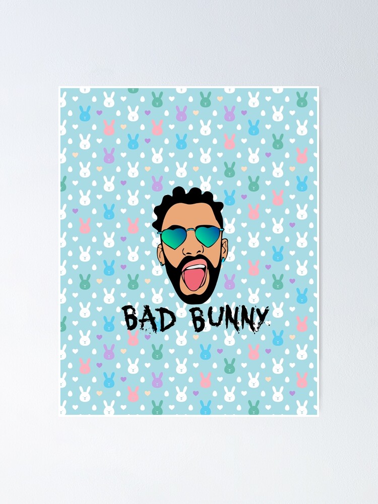 Póster «Camiseta de los Dodgers de Bad Bunny, patrón de los Dodgers de ...
