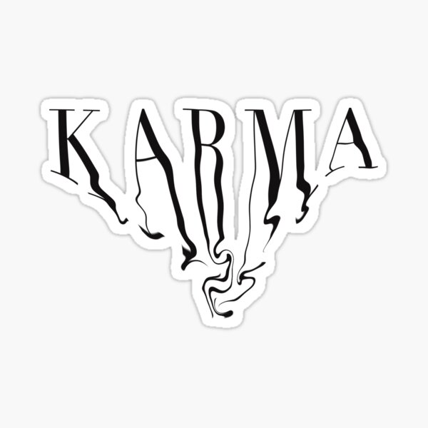 "Karma" Sticker for Sale by Dzierzii | Redbubble