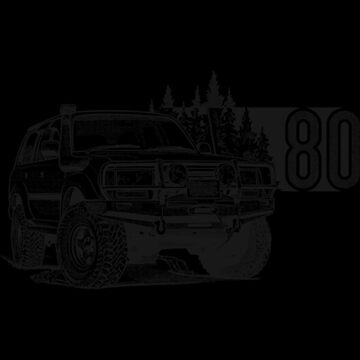 "Land cruiser series 80 " Sticker for Sale by JavierUnd77217 | Redbubble