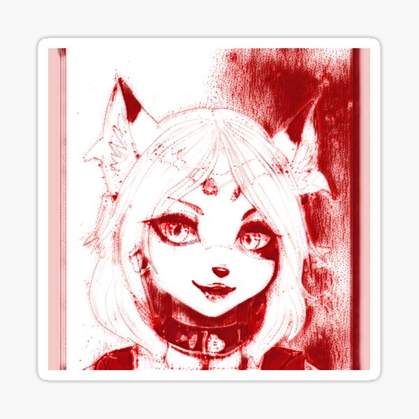 Furry Cute Anime Manga Girl Sticker For Sale By Mort1sart Redbubble