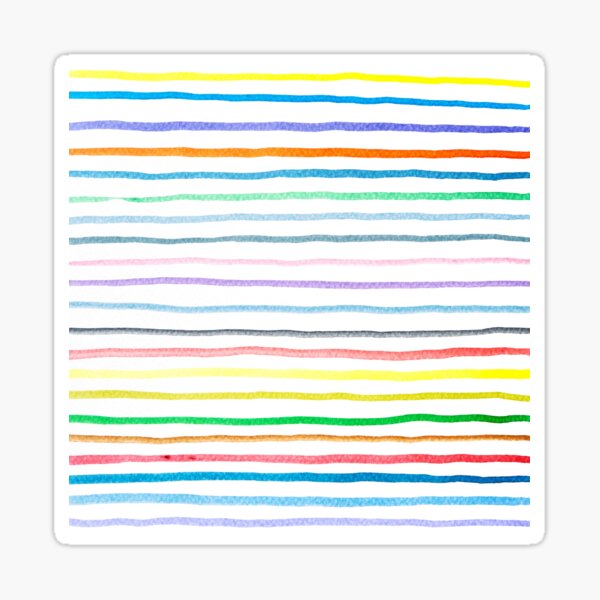 "Colourful line design " Sticker for Sale by elisaarghir | Redbubble