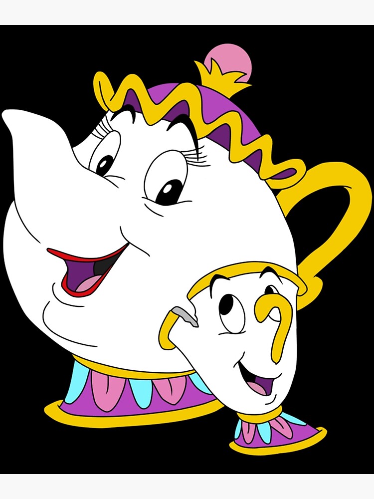 "Mrs Potts and Chip Classic " Poster for Sale by souserostj | Redbubble