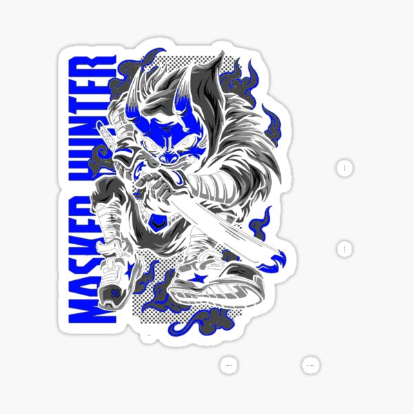 "Masked hunter" Sticker for Sale by Madlinkhraja | Redbubble