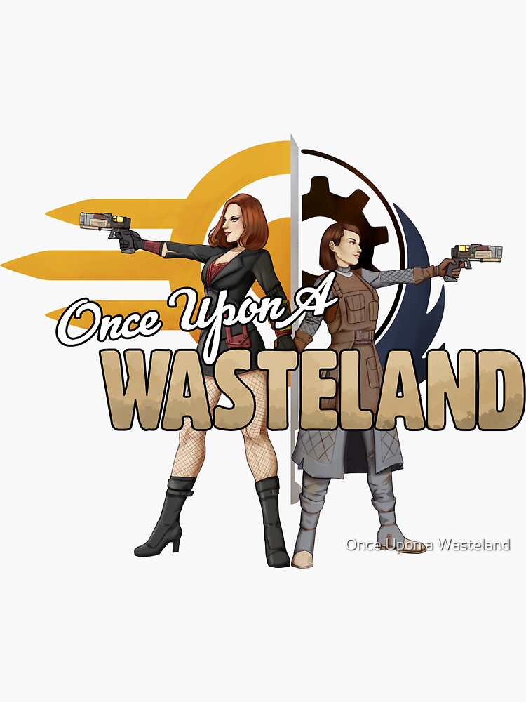 "Once Upon a Wasteland Main Logo (with Faction Logos)" Sticker for Sale ...